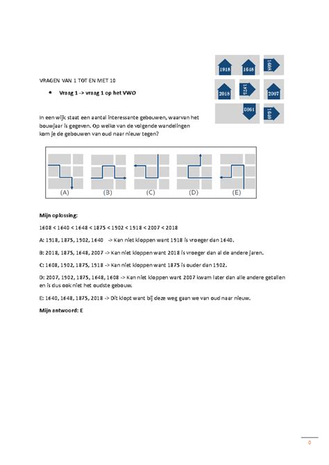 Deel Wiskunde Olympiade 2017 Vragen Van 1 Tot En Met 10 Vraag 1