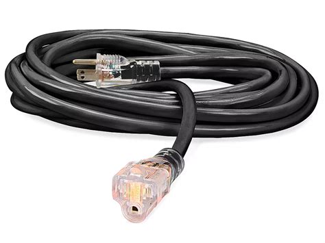 Heavy Duty Extension Cord 25 Black S 16890bl Uline