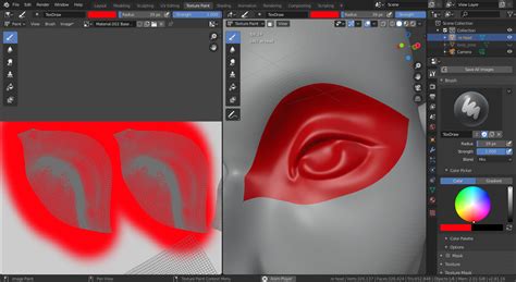 Texturing Problem With An UV Map Doubled Mesh And Texture Painting Blender Stack Exchange