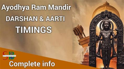 Ayodhya Ram Mandir Darshan Timings And Aarti Timings GK Facts