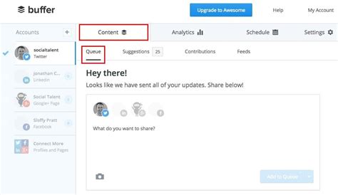 How To Schedule Social Media Posts Using Buffer Socialtalent