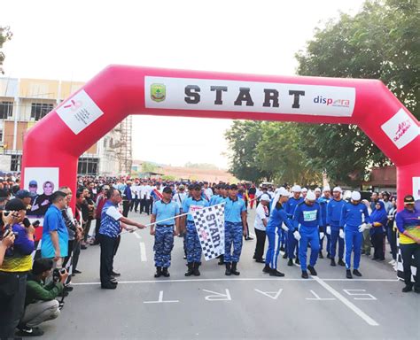 Pemkot Tanjungpinang Gelar Lomba Gerak Jalan HUT Ke 79 RI Meski Defisit