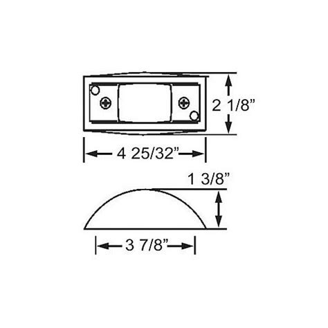 Optronics Mcl81 Series Led Markerclearance Light Red Mcl81rb