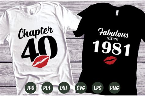 Chapter 40 Fabulous Since 1981 Forty Fabulous Birthday Etsy