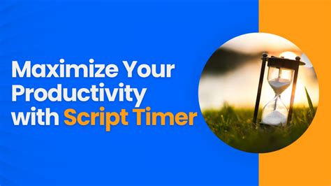 Script Timer More Than Just Timing Your Scripts SCRIPT TIMER