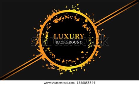 black background gold element layer on stock vector royalty free