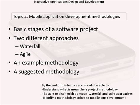 Interactive Applications Design And Development Topic 2 Mobile