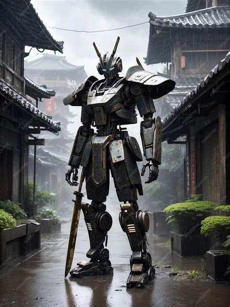 Premium Photo Title Forgotten Samurai The Rusting Guardian