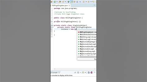 Bill Pugh Singleton Implementation Design Pattern In Java Shorts Dessignpatterns Javatcoding