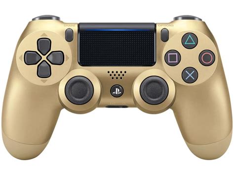Controle Para PS E PC Sem Fio Dualshock Sony Dourado Outros Games Magazine Luiza