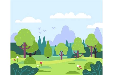 Minimal Summer Landscape Nature