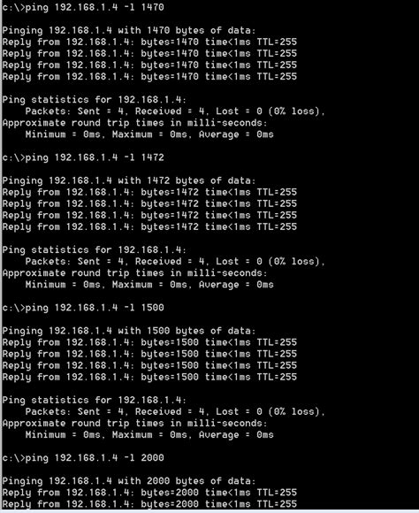 RTOS AM Ping With Packet Size Above Fails Processors Forum Processors TI E E