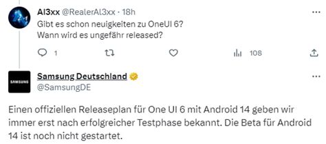 Samsung Comments On Android 14 Based One Ui 6 Beta And Official Release
