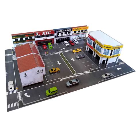 Shops And Stores 164 Diorama Buildings For Hot Wheels And Diecast Cars