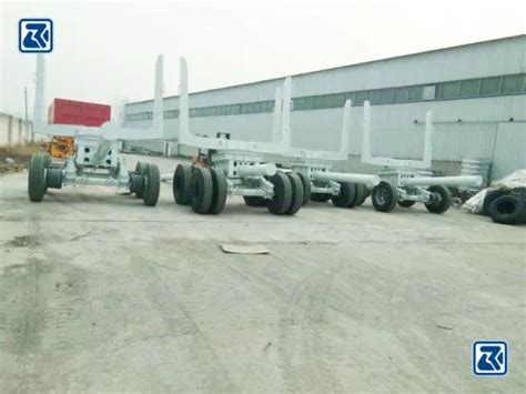 3 Axles Timber Transporting Flatbed Flat Bed Type Logging Container