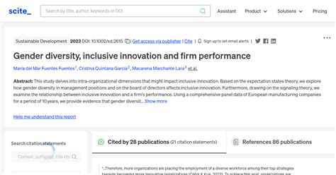 Gender Diversity Inclusive Innovation And Firm Performance