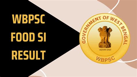 WB Food Sub Ispector Result 2024 Check West Bengal Food SI Written