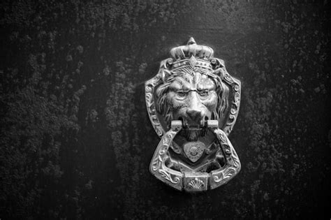 Premium Photo Lion Door Knocker