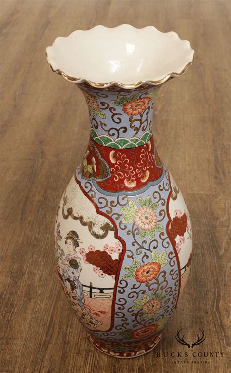 Vintage Asian Porcelain Vase B Bucks County Estate Traders