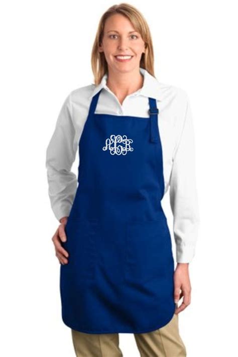 Monogram Apron Aprons For Women Personalized Aprons Etsy
