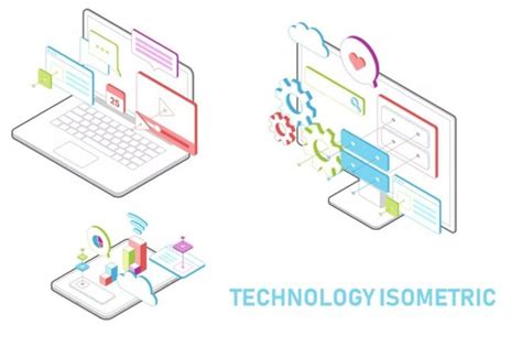 15 Free Isometric Technology Illustrations Ai Graphic Cloud