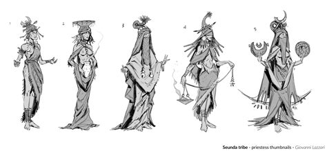 Priestess Thumbnails Character Art Character Design Game Character