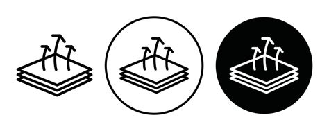 3 Breathable Layers Outline Icon Collection Or Set 3 Breathable Layers