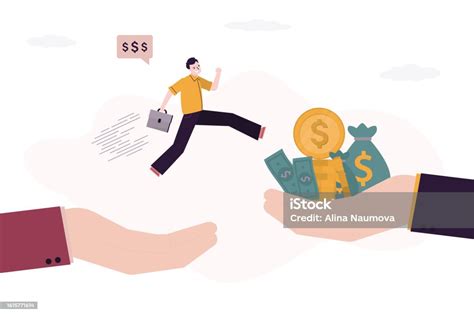 새로운 직장에서의 급여 인상 자극 직업이나 직업을 바꾸고 유독 한 사무실에서 탈출하고 더 나은 곳으로 변화시키는 용기 야망 사업가 객실 있음에 대한 스톡 벡터 아트 및 기타