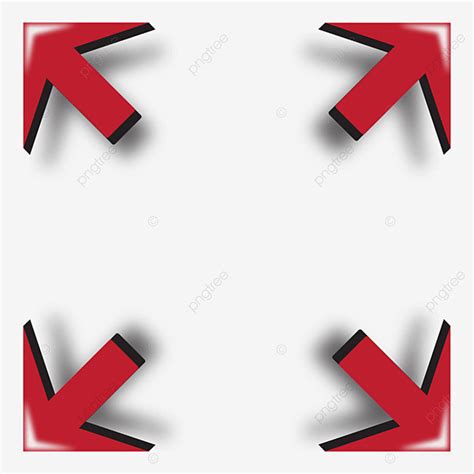 Four Frame Vector Hd Images Four Arrows In One Frame Square