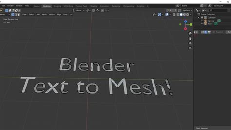 Blender Text To Mesh Simply Explained All DP