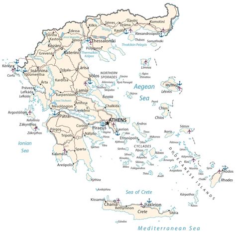 Detailed Clear Large Road Map Of Greece Ezilon Maps
