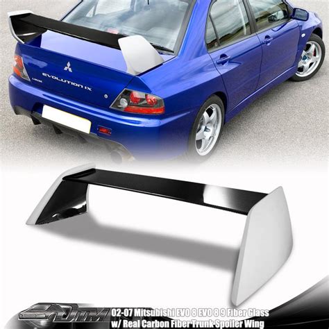 Find 2002 2007 Mitsubishi Lancer Evo Carbon Fiberfiberglass Rear Trunk