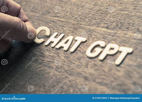chat gpt futuristic ai chatting program stock image image of wood education 276915095