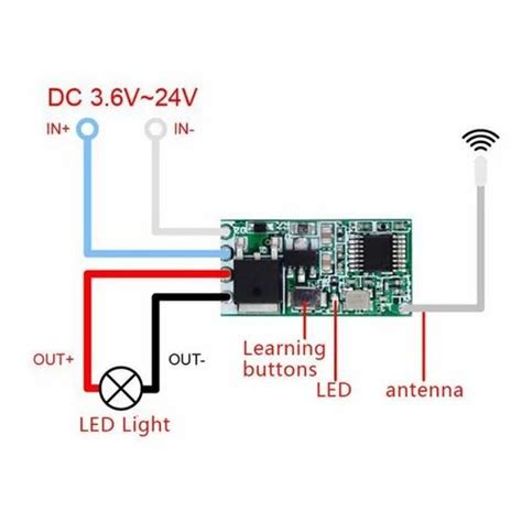 24v Dc Abs Qiachip 433mhz Rf Remote Control Switch Micro Module For Home Automation 100m At Rs