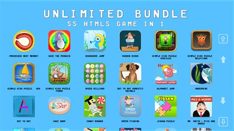 55 construct 2 and gamemaker html5 game in 1 bundle for web and android