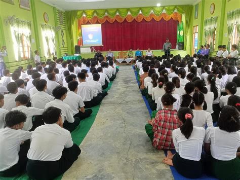 မြေပုံမြို့၌ ၁၃ ကြိမ်မြောက် လူကုန်ကူးမှုတာဆီးကာကွယ်ရေးနေ့တွင် အခြေခံပညာအထက်တန်းကျောင်း အ ထ က၊မ