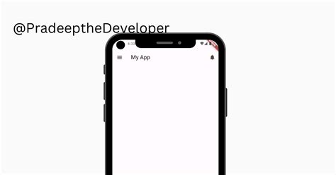 Create A Custom AppBar With Leading And Trailing Widgets In Flutter