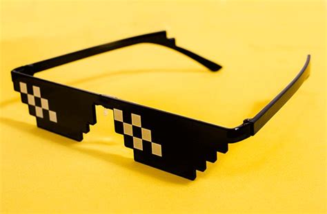 Spoof Deal With It Thug Life Glasses Meme Mlg Shades Bit Pixelated