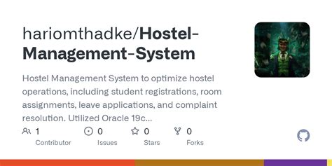 Github Hariomthadkehostel Management System Hostel Management System To Optimize Hostel