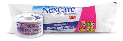 Micropore Piel Nexcare 3m 24x5 Bolsa X 3 Und Cuotas Sin Interés