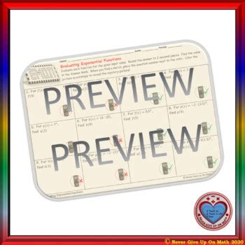 DIGITAL EMOJI Evaluating Exponential Functions By Never Give Up On Math