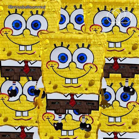 Piñata Bob Esponja 🤩💛💛💛 Pinatina Arte En Carton