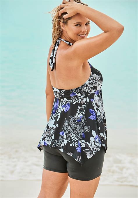 Flared Tankini Top With Bust Support Fullbeauty Outlet