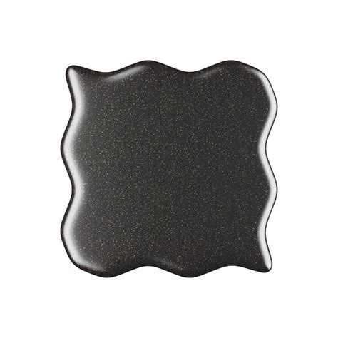 Premium Psd Black Textured Square Shape Isolated Image