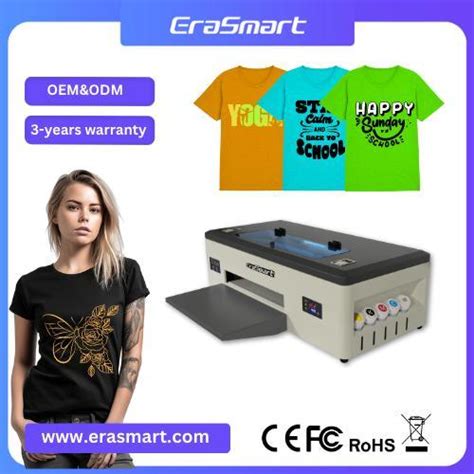 Erasmart Jersey Dtf Printer Shaking Powder Impresora Dtf A3 L805 Roll