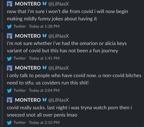 Lil Nas X Says He Has Covid And Shares His Nsfw Symptoms