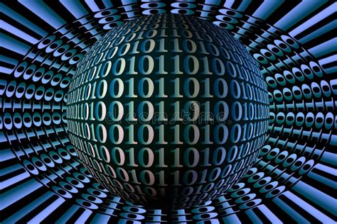 Stock Image Of Binary Code Sphere Stock Illustration Illustration Of