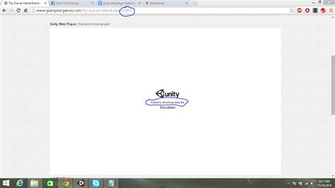 unity web player failed to download data file unity engine unity