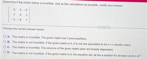 solved for this exercise assume that the matrices are all