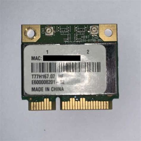 Atheros AR5B97 / AR9287 2.4GHz：300M Mini PCI-e WiFi Card - DCFever.com